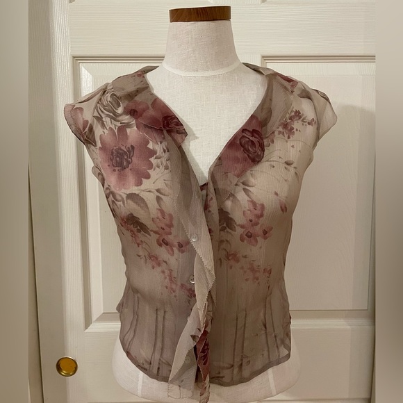 Calvin Klein | Tops | Vintage Sheer Top | Poshmark